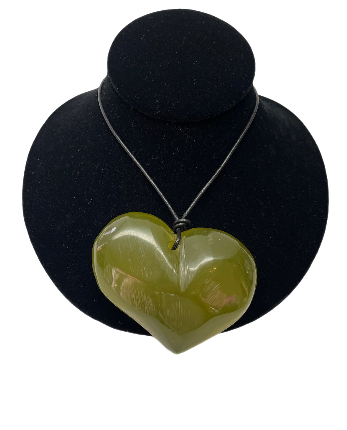 Cara Croninger Hand Carved Jade Heart Necklace – Screaming Mimis ...