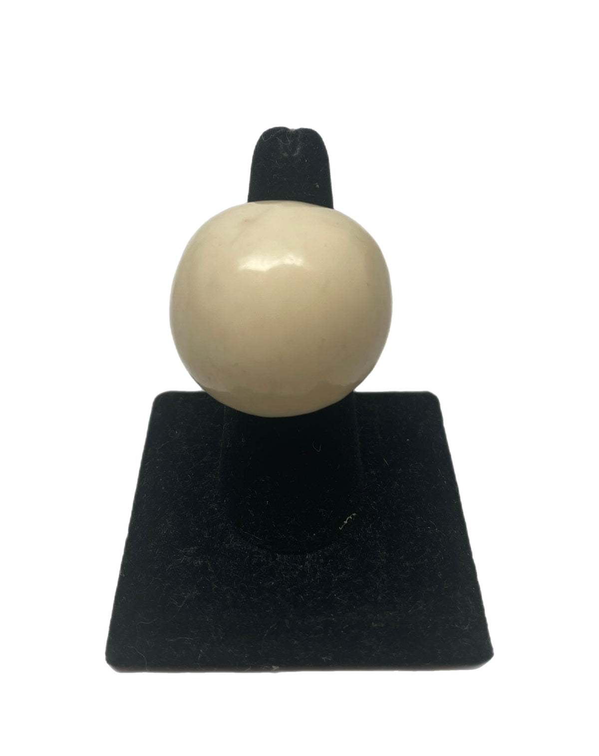 Cara Croninger White Hand Carved Resin Ring – Screaming Mimis Vintage ...